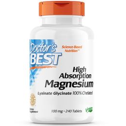 Doctor's Best Doctor, s Best, High Absorption Magnesium, 240 Tabletten! [572,50 EUR pro kg]