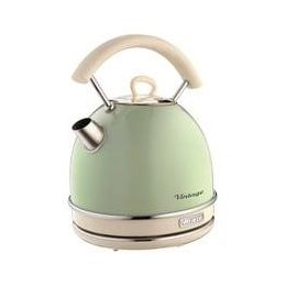 Ariete Vintage Wasserkocher Green, rund hellgr&uuml;n, 2.000 Watt, 1,7 Liter