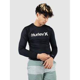 Hurley Oao Quickdry Longsleeve Rash Guard black