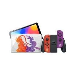 Nintendo Switch (OLED-Modell) Pokémon Karmesin & Purpur Edition, Spielkonsole mehrfarbig Datenspeicher: 64 GB Display: 7" (17,8 cm) OLED-Multi-Touch-Screen, 1280 x 720 Pixel