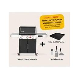 Weber Genesis EX-325s Smarter Gasgrill schwarz/edelstahl, mit CRAFTED Basis-Rahmen und Sear Zone Grillrost Material: Gusseisen Leistung: 15,2 kW Grillfläche: 3.310 cm² Heizart: Gas