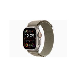 Apple Watch Ultra 2 GPS + Cellular 49mm - Titanium Case with Olive Alpine Loop - Medium