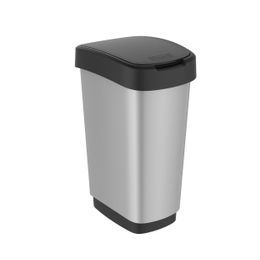SONSTIGE rotho-Swiss Abfalleimer TWIST 25 Liter (BHT 25x48x33 cm) BHT 25x48x33 cm grau Mülleimer Abfallsammler Abfallbehälter Abfalltrenner