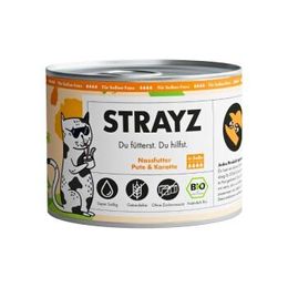 STRAYZ BIO Pute & Karotte in Soße, 6x200 g