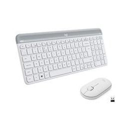Logitech MK470 Slim Combo, Desktop-Set wei&szlig;, DE-Layout, Scherenmechanik