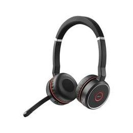 Jabra Evolve 75 MS SE, Headset schwarz, Stereo Kopfhörertyp: On-Ear Kopfbügelhörer Geeignet für: Mobiltelefone, PC-Systeme Drahtlose Verbindung: Ja, via Bluetooth Kabel-Verbindung: 1x USB 2.0