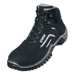 Uvex Sicherheitsschuh motion style Stiefel S2, schwarz/silber 46 - 6979846