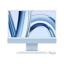 iMac 59,62 cm (24") M3 2023 CTO, MAC-System blau/hellblau, macOS, Englisch Prozessor: Apple M3 Grafik: Apple M3 10-Core GPU Speicher: 24 GB Arbeitsspeicher | 1 TB SSD-Festplatte Display: 59,62 cm (24 Zoll)