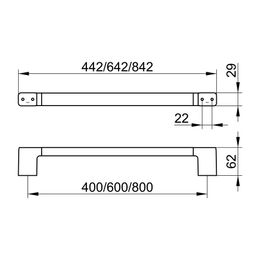 KEUCO Badetuchhalter Collection Moll 12701 400 mm, verchromt 12701010400