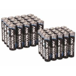 Ansmann Alkaline Batterie-Set, LR03/LR6, 20x Micro & 20x Mignon