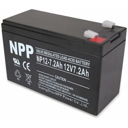 NPP Blei-Akkumulator NP12-7.2, 12 V-, 7200 mAh