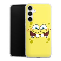 DeinDesign Galaxy A35 5G Handy Silikon H&uuml;lle Case transparent Handyh&uuml;lle Official Licensed Product Spongebob Kindheit Silikon Case