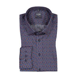 OLYMP Luxor Modern Fit, Hemd aus Baumwolle mit Allover-Print