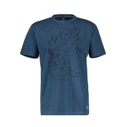 Lerros T-Shirt mit Frontprint, Garment Dyed