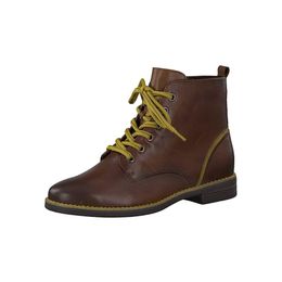 Marco Tozzi Leder-Boots in Braun - 38
