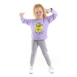 Denokids 2tlg. Outfit "Leopard" in Lila - 134