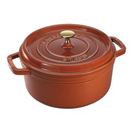 Staub La Cocotte 22 cm, rund, Zimt, Gusseisen