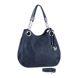 Henkeltasche Bruno Banani Gr. B/H/T: 34 cm x 30 cm x 16 cm, blau Damen Taschen Handtaschen