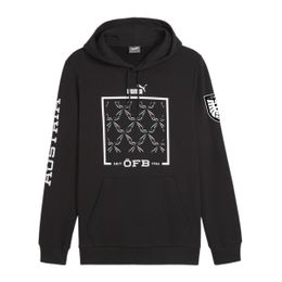 Puma Sweatshirt Österreich Ftbl Icons Hoody EM 2024, schwarz, 2XL
