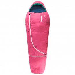 Grüezi Bag Grüezi Bag - Biopod Wolle Kids World Traveller - Kinderschlafsack Gr bis 170 cm Körpergröße - 140-190 x 65 x 45 cm Rosa
