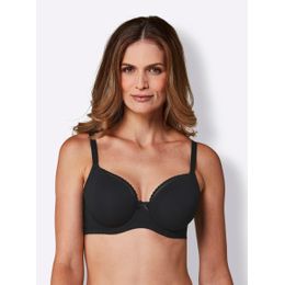 WITT Bügel-BH Bügel-BH (2-tlg), schwarz|weiß, 90, schwarz