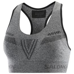 Salomon - Women's Essential Move On Seamless Bra - Sport-BH Gr S grau