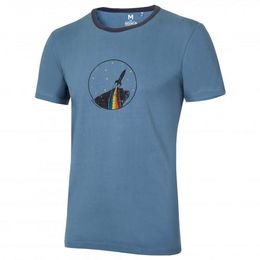 Ocun - Classic T Organic Rainbow Rocket - T-Shirt Gr L blau