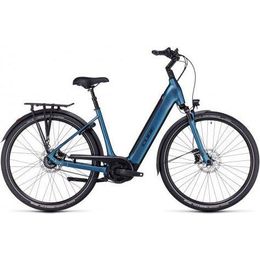 Cube Supreme Hybrid EXC 625 Wh E-Bike Easy Entry 28" blue'n'black 58 cm/L