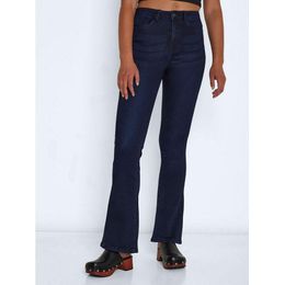 Noisy may Schlagjeans High Waist Flared Schlag Jeans NMSALLIE (1-tlg) 4211 in Dunkelblau