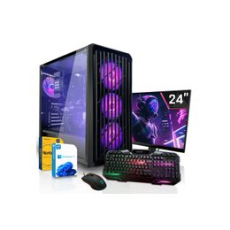 SYSTEMTREFF Basic Gaming-PC-Komplettsystem (24"