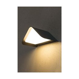 LED Wandleuchte Heitronic JAVA 11,5W warmweiß 630lm IP54 graphit