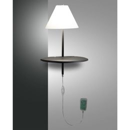 Fabas Luce Wandleuchte GOODNIGHT 8W LED 720lm warmweiß Dimmer+ USB-Port - anthrazit EEK E [A-G]