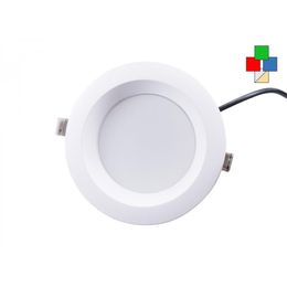 PUR-LED LED Einbaustrahler rund 14,5cm 18W 630lm RGBW dualweiß 24V DC Einbaustrahler EEK G [A-G]