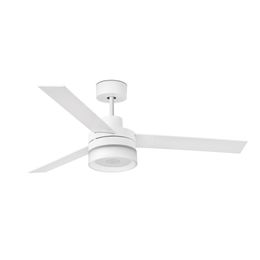 Lorefar (FARO) Faro ICE Deckenventilator mit Beleuchtung und Lautsprecher 132cm weiß 15W warmweiß 800lm EEK E [A-G]