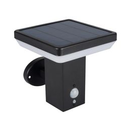 Solar LED Wandleuchte Kanlux SOLCA eckig 5W 500lm neutralweiß schwarz IP44