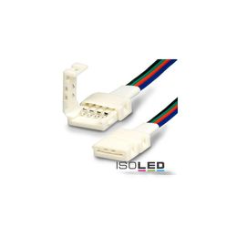 Fiai IsoLED Kabelverbinder für RGB 10mm LED Streifen 4-polig mit Clip 17cm