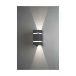 Konstsmide Cremona Außen Wandleuchte Highpower-LED 2x 12W anthrazit warmweiß 600lm IP54 EEK F [A-G]