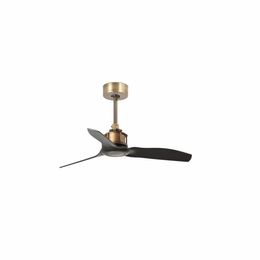 Lorefar (FARO) Faro JUST FAN altgold/schwarz Deckenventilator 81cm SMART