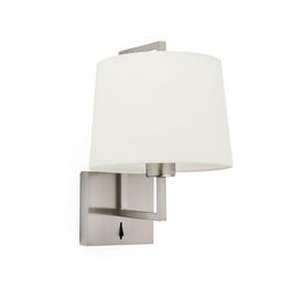 Lorefar (FARO) Faro FRAME matt nickel/beige Wandleuchte E27