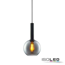 Fiai IsoLED ISOLED Pendelleuchte schwarz rund Glas E27 20cm Abhängung 50-300cm IP20