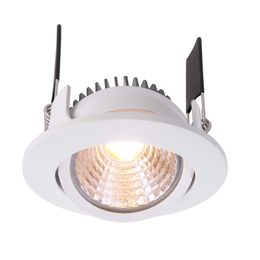 Deko-Light LED Deckeneinbauleuchte COB 68 rund flach weiß 350mA 5W warmweiß 490lm IP20 EEK G [A-G]