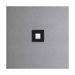 Konstsmide Chieri Außen Wandaufbauleuchte schwarz 1,5W LED 180lm warmweiß Einbau EEK G [A-G]