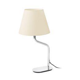 Lorefar (FARO) Faro ETERNA chrom/beige Tischleuchte E27