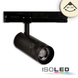 Fiai IsoLED ISOLED 3-PH Schienen-Strahler fokussierbar 24W 20°-55° schwarz matt 3000K dimmbar EEK F [A-G]