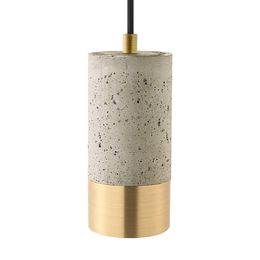 Sigor Pendelleuchte UPSET CONCRETE hell 1flg. goldfarben E27 Kabellänge 1900mm Sockeldurchm. 80mm 1,2kg