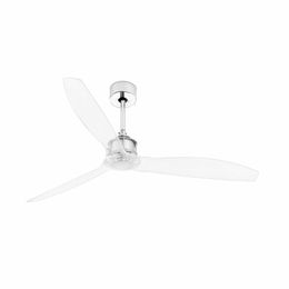 Lorefar (FARO) Faro JUST FAN chrom Deckenventilator mit DC Motor SMART 128cm