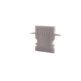 Deko-Light Reprofil Endkappe grau hoch eckig H-ET-02-10 Set 2 Stk Kunststoff Länge: 25 mm
