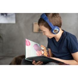 ONANOFF Kopfhörer für Kinder Basic Bluetooth Dunkelblau Study Modus Lautstärkenbegrenzung 75dB-85dB-94dB