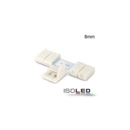 Fiai IsoLED T-Verbinder für einfarbige 8mm LED Streifen 2-polig Clipverbinder