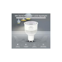 MiLight/Miboxer 6W LED Spot RGB-CCT GU10 550lm fernbedienbar RGB-dual EEK E [A-G]